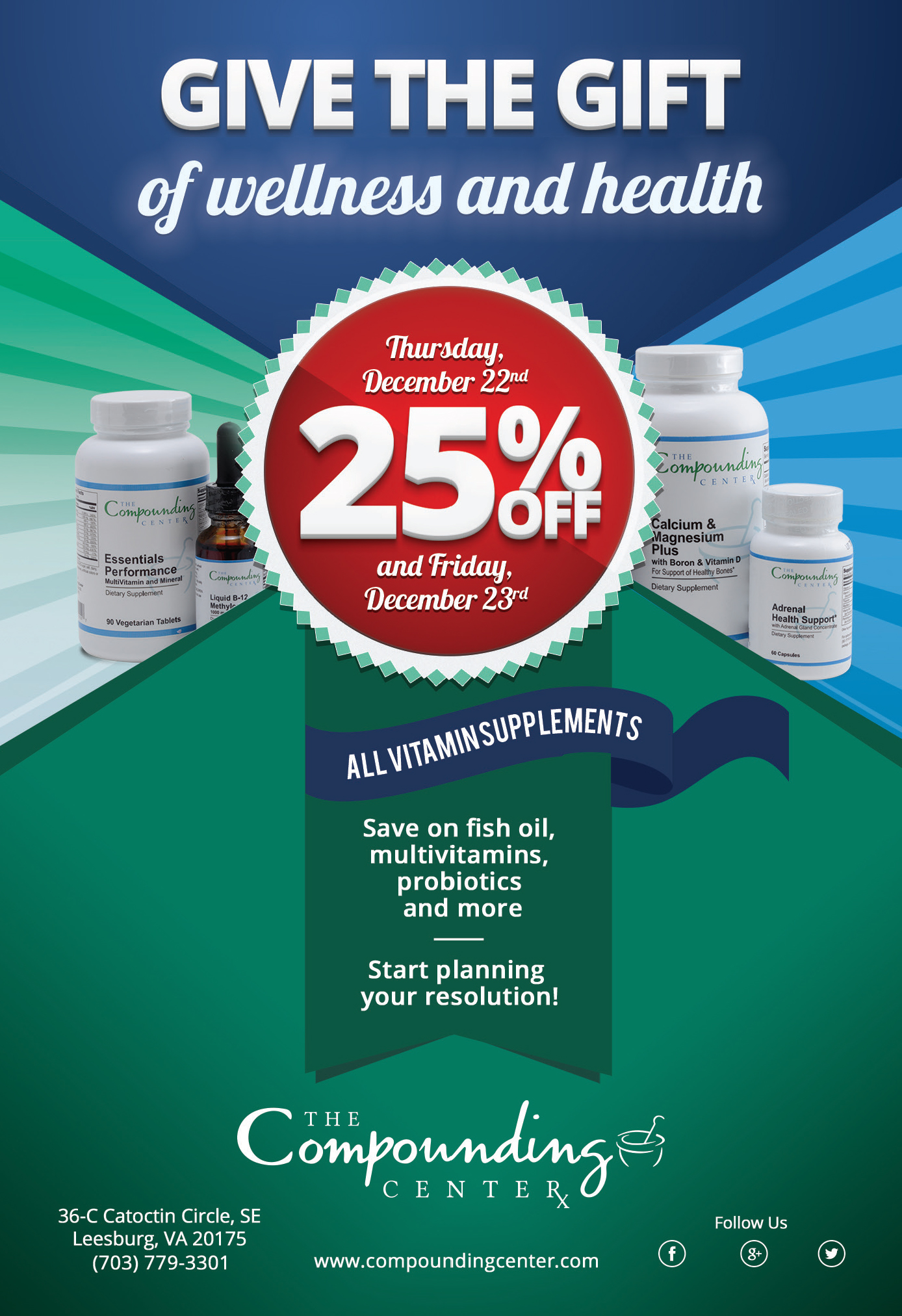 Dizajn oglasa za The Compunding Center :: Zale Dizajn Studio