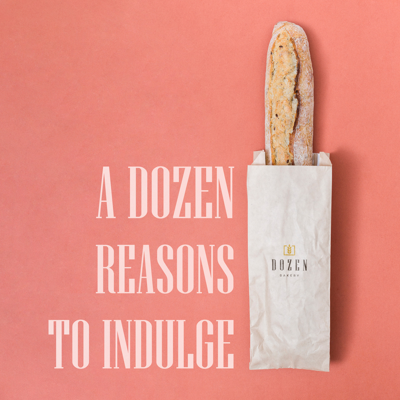 Logo design for Dozen :: Zale Design Studio